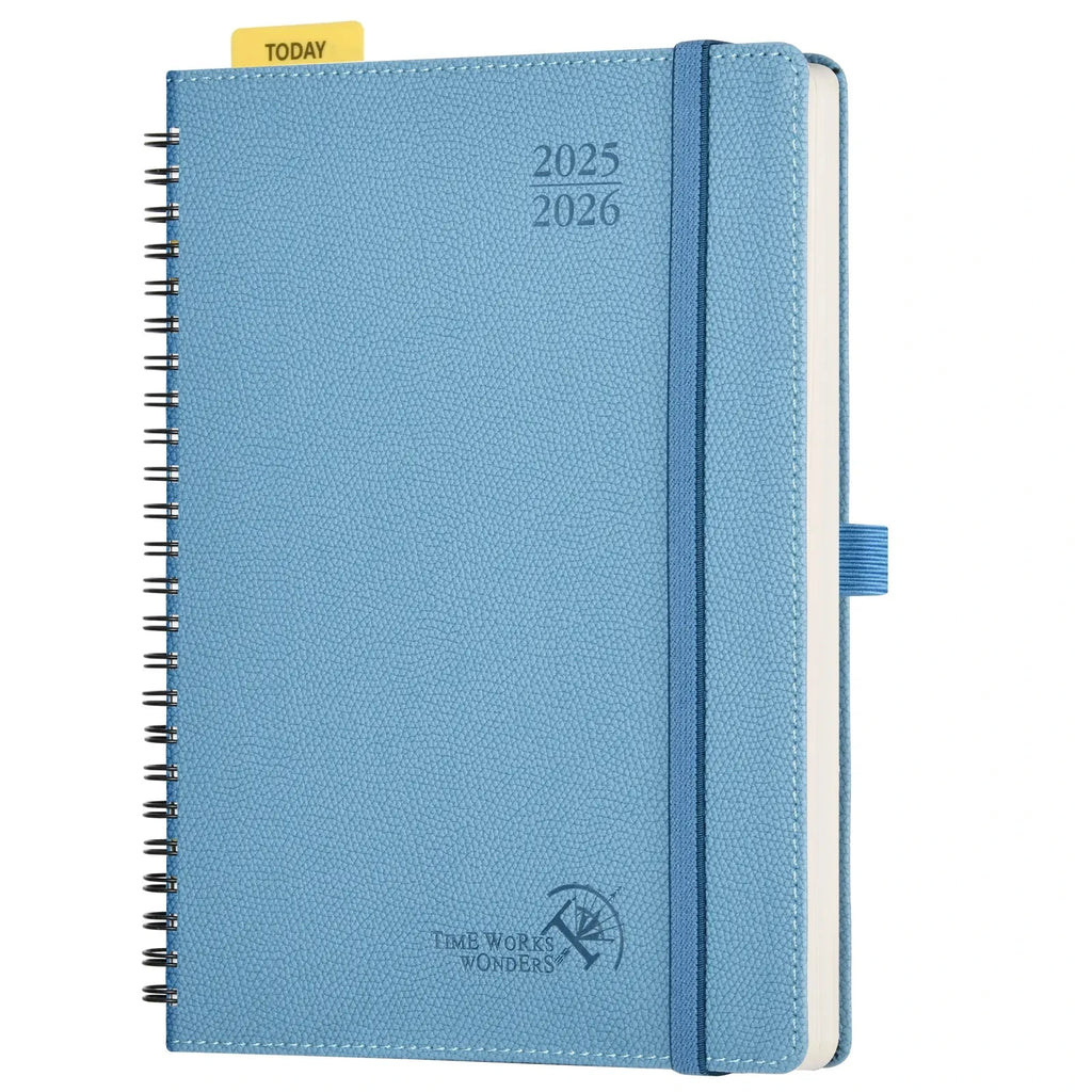 2025-2026 Spiral Horizontal Weekly Planner | Medium 6.75x8.75 – POPRUN