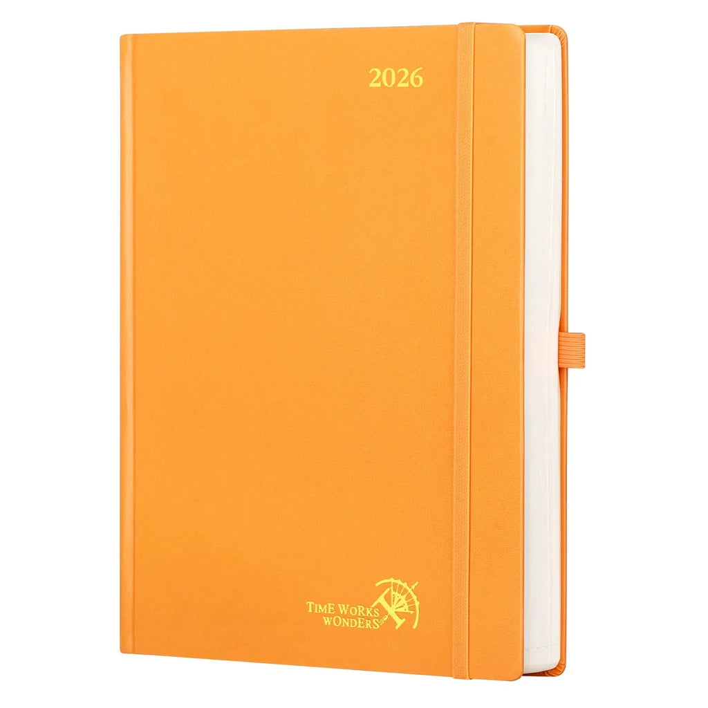 UK A4 Daily Planner 2026 Hard Cover Calendar Planner – POPRUN