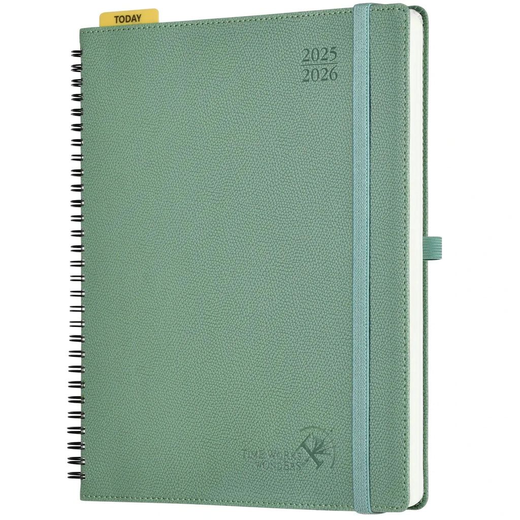 Large Spiral Weekly Planner 2025-2026 | Horizontal Layout, 8.5x10 – POPRUN